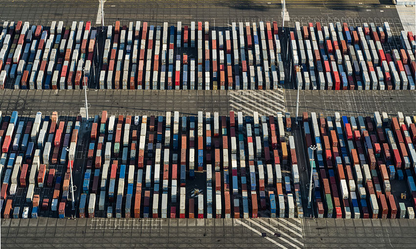 Windy weather stops container operations at Botany